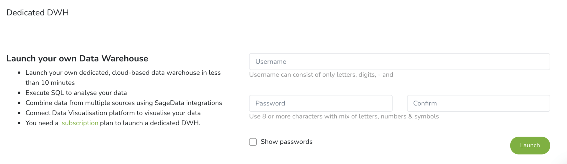Data Destinations – SageData Data Store Overview – SageData