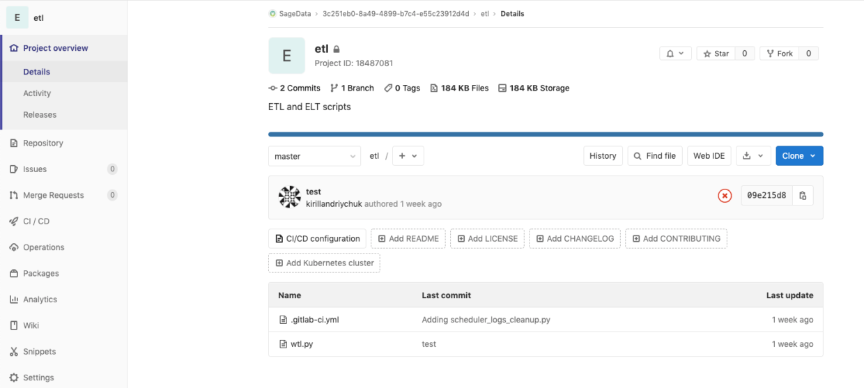 Data Modeling – Git and Code Repository – SageData
